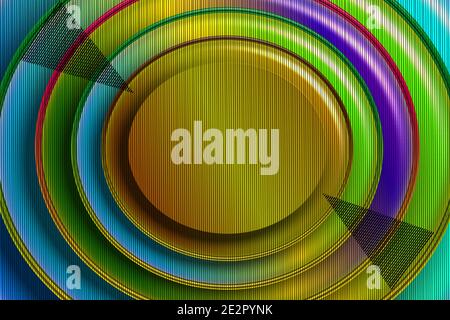 Converging lines - colorful stripes - Bright rainbow spectrum of colors ...