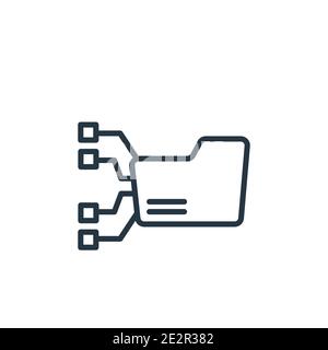 Simple round folder icon. Editable vector Stock Vector Image & Art - Alamy