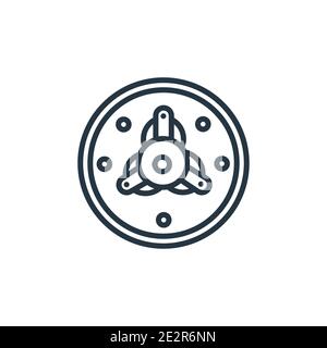 Bearing line icon, car and vehicle, wheel sign, vector graphics, a ...