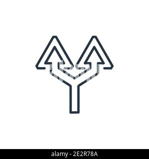 Splitting Arrow vector icon isolated on transparent background ...