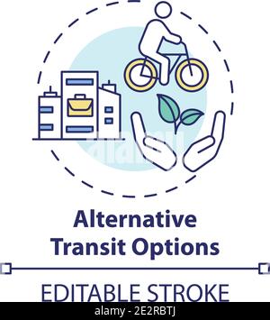Alternative transit options concept icon Stock Vector Image & Art - Alamy