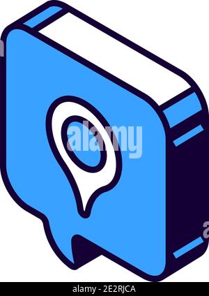 Pin icon location speech bubble set Stock Vector Image & Art - Alamy