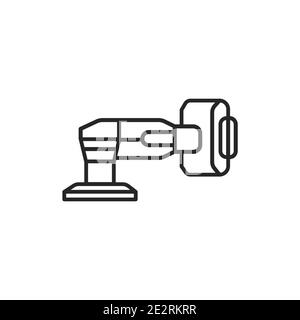 Electric sanding machine color line icon. Pictogram for web page ...