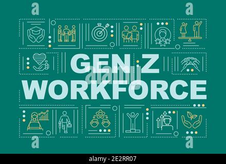 Gen z workforce concepts banner Stock Vector Image & Art - Alamy
