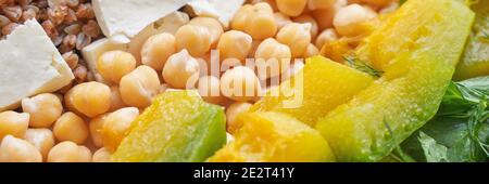 Food bowl with chickpeaks. Health dinner. Vegetarian cooking cuisine ...