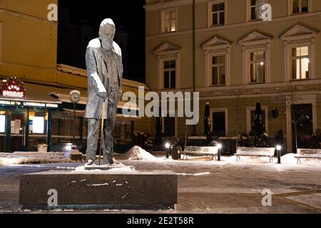 Monument of Jonas Basanavičius, activist and proponent of the ...