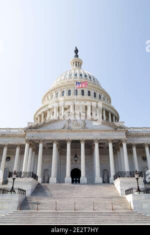 The United States Capitol, the meeting place of the United States ...