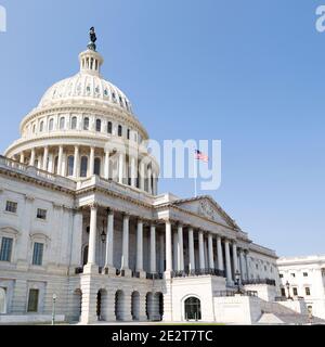 The east front of United States Capitol at Capitol Hill. The Capitol ...