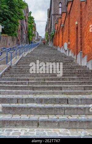 Famous Stairs "Montagne de Bueren" in Liège (Belgium Stock Photo - Alamy