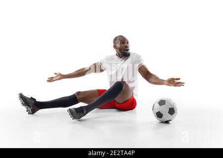 Highly upset, asking. Funny emotions of professional football, soccer ...