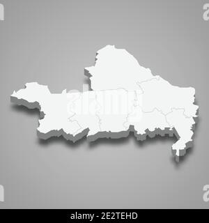 Gyor City (Hungary, Gyor-Moson-Sopron County) map vector illustration ...