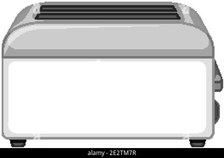 Toaster without bread isolated on white background Stock Vector Image ...