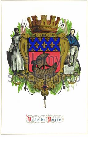 isolated, emblem, vintage, illustration, france, flag, rusty, region ...