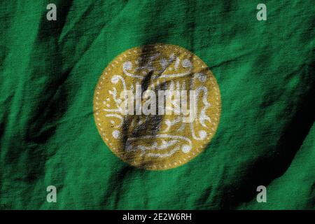 Rohingya flag waving in the wind, Close-up Stock Photo - Alamy
