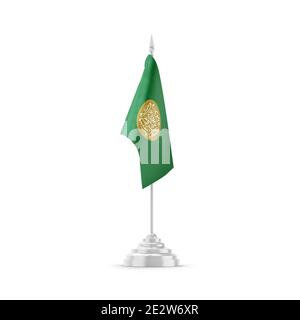 Rohingya Flag Isolated on White Backgroung - Table Flag, Vector ...