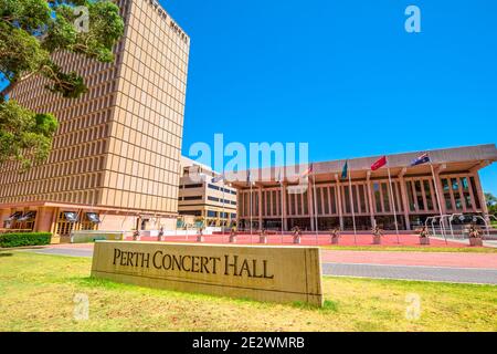 View of Perth's Concert Hall In Perth Western Australia Stock Photo - Alamy
