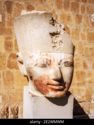 A disfigured female head from the ancient era on display in Manchester ...