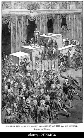 Abolition of feudalism in France, 4 August 1789 the National ...