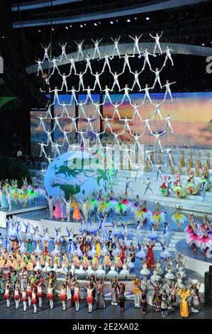 Fireworks are set off during the opening ceremony for the annual Ice ...