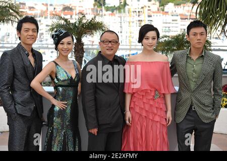 Chinese actor Qing Hao and Chinese actress Li Feier arriving at the ...