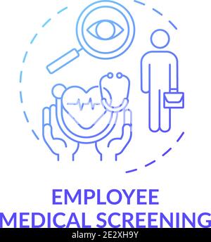 Employee medical screening concept icon Stock Vector Image & Art - Alamy