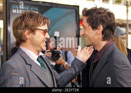 Adrien Brody and Robert Downey Jr Los Angeles Premiere of Warner Bros ...