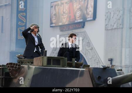 The A-Team tank at the L.A. premiere of 20th Century Fox's 'The A-Team ...