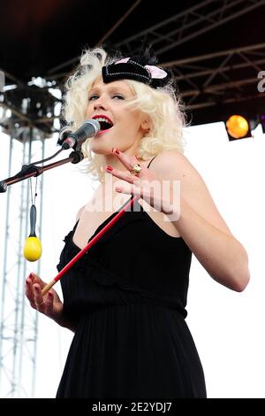 Australian pop singer Micky Green performs in concert during the Prix ...