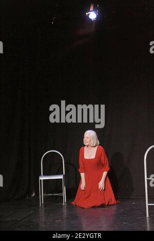 Isabelle Ganz performing her play 'Permission De Jardin' at the ...