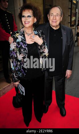 Claudia Cardinale and Robert Hossein arriving for the 25th 'Gala de l ...