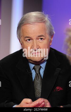 Jacques Mailhot lors de l'enregistrement de l'emission Vie Privee, Vie ...