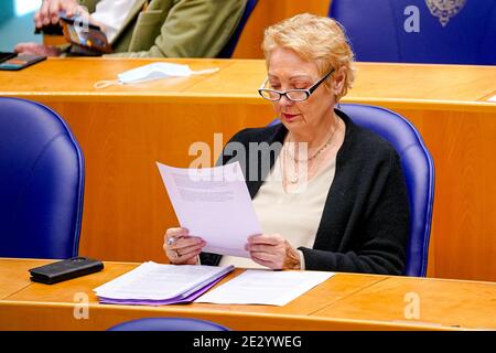 THE HAGUE - Corrie van Brenk (50PLUS) during the swearing-in ceremony ...
