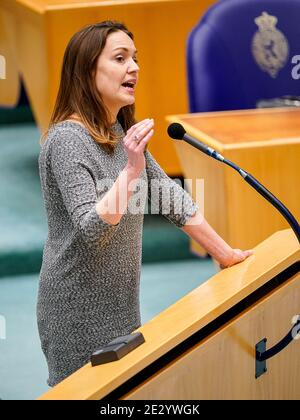 THE HAGUE, NETHERLANDS - JANUARY 12: Bente Becker of VVD seen during ...