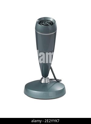 Front view of a 1960's vintage desktop microphone Stock Photo - Alamy