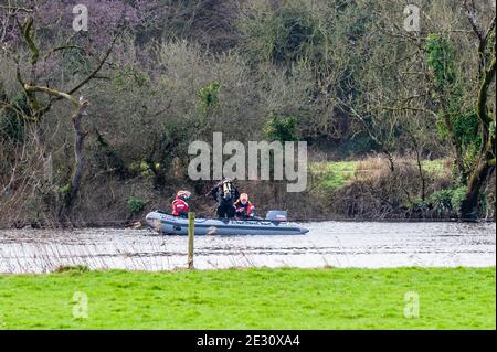 West Cork Underwater Search And Rescue divers in 7.5meter RIB Stock ...