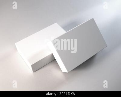 Realistic Long Box Packaging Mockup Template Stock Photo - Alamy