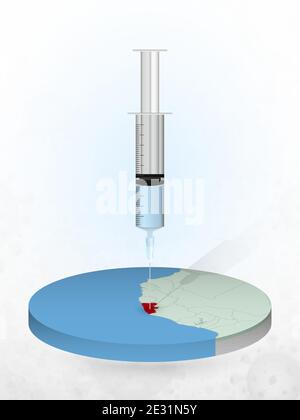Liberia Vaccination, Injection with COVID-19 vaccine in Map of Liberia ...