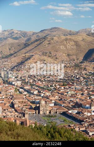 Aerial view of Cusco, Peru Stock Photo - Alamy
