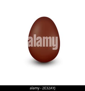 easter chocolate eggs isolated on a white background. 3d illustration ...