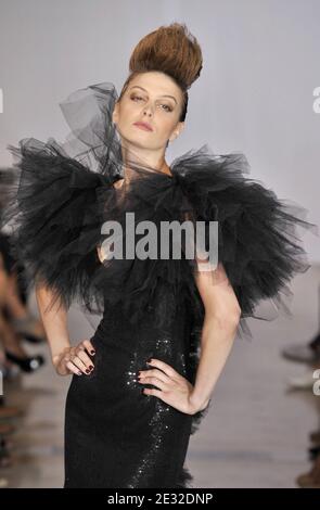 A model displays a creation of Polish designer Eva Minge Haute Couture ...