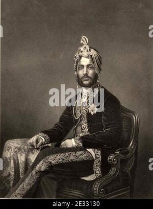 Maharaja Duleep Singh, c 1860s Stock Photo - Alamy