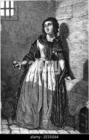 'Mademoiselle Sombreuil et un verre de sang' is a famous historical ...