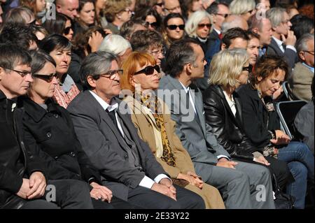 Stephane Audran, Claude Chabrol's son Thomas Chabrol attending a ...