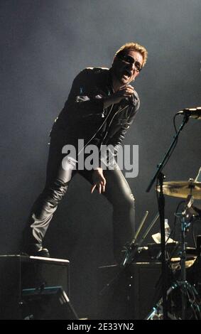 ADAM CLAYTON bass guitarist of Irish rock group U2 Stock Photo - Alamy