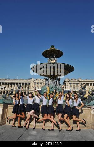 The ten French finalists of the Elite Model Look 2010 modelling contest ...