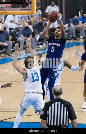 UCLA guard Jake Kyman (13) shoots against Oregon State during the ...