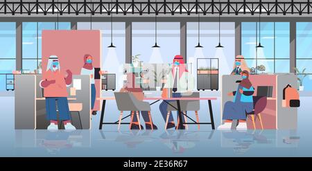 arab businesspeople working in creative open space arabic business ...
