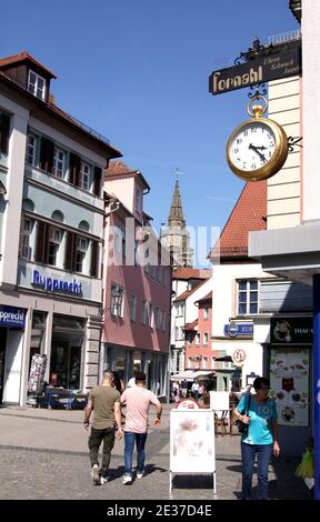 Ansbach, GERMANY, APR 21, 2018: Scenic view of the Old Town ...