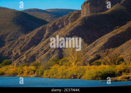 Bavispe river in Bacerac, Sonora, Mexico. (Photo By NortePhoto.com) rio ...