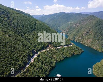 Aerial view of Krichim Reservoir, Rhodopes Mountain, Plovdiv Region ...